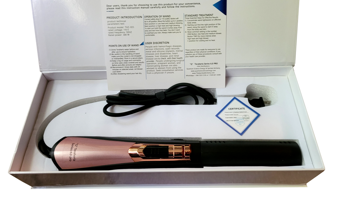 How to Use Your Terahertz Wand - Terahertz Total Optimization